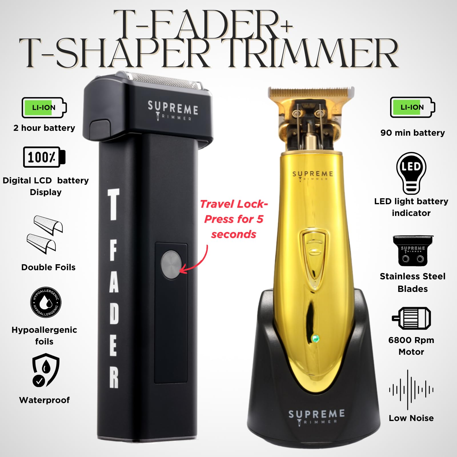 Supreme Trimmer - Trimmer & Shaver Kit