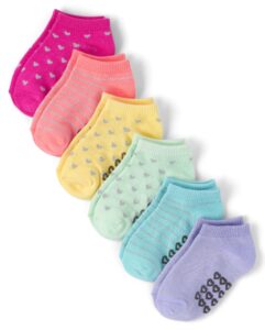 the children's place,and toddler ankle socks,polka dot/striped 6 pack,4t-5t,baby girls,and toddler ankle socks,polka dot/striped 6 pack,4-5t