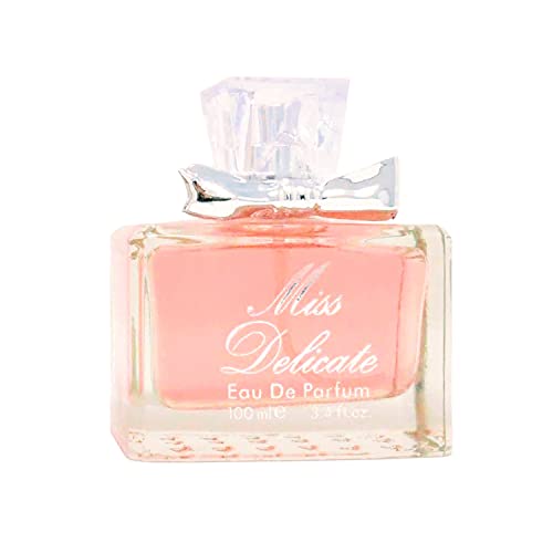 META-BOSEM Miss Delicate, Women Perfume Eau de Parfum Natural Spray - Floral Fresh Scent - Sweet Fragrance - Great Holiday Gift - for All Day Use - a Classic Bottle, 3.4 Fluid Ounce/100Ml