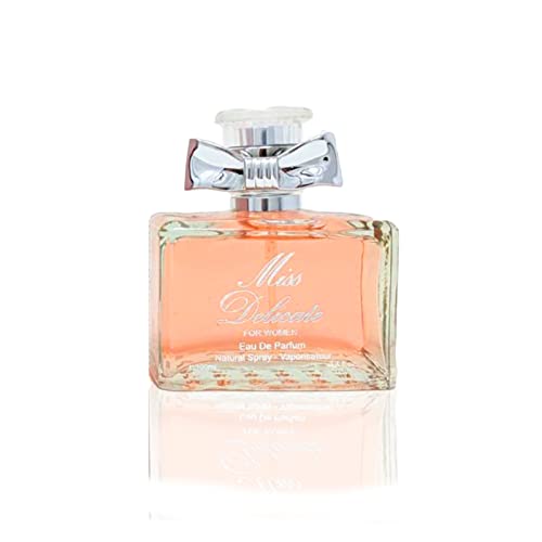 META-BOSEM Miss Delicate, Women Perfume Eau de Parfum Natural Spray - Floral Fresh Scent - Sweet Fragrance - Great Holiday Gift - for All Day Use - a Classic Bottle, 3.4 Fluid Ounce/100Ml