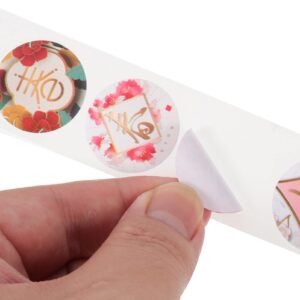 NOLITOY 4 Rolls Chinese New Year Stickers 2023 Chinese Character Self Adhesive Candy Stickers Labels Envelope Decals for DIY Crafts