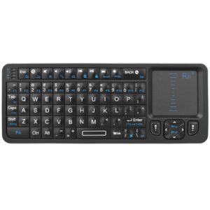 rii k06 mini bluetooth keyboard,backlit 2.4ghz wireless keyboard with ir learning, portable lightweight with touchpad compatible with android tv box/mac/windows/htpc (2.4g and bluetooth)