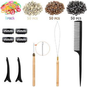 Hair Tinsel Kit (48 Inch,18 Colors, 4320 strands), Tinsel Hair Extensions with Tools, Heat Resistant Fairy Hair Tinsel Kit for Women Hair Accessories