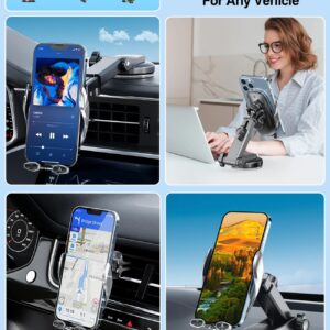 Wireless Car Charger Mount,Memofo 15W Fast Car Phone Holder Mount Wireless Charging Auto-Clamping, for iPhone 14 13 12 11 Pro Max Xs, Samsung Galaxy S21 S20, S10+ S9+ Note 9, etc…