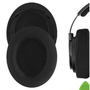 geekria comfort mesh fabric replacement ear pads for philips shp9500, shp9500s headphones ear cushions, headset earpads, ear cups cover repair parts (black)