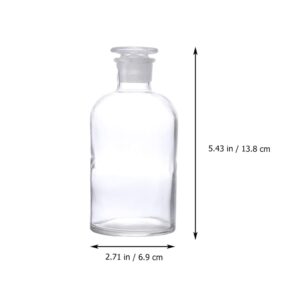 TEHAUX 1pc Reagent Bottle Sample Bottle Chemicals Bottle Sample Sealing Bottle Chemicals Glass Bottle