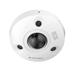 amcrest fisheye ip poe camera, 360° panoramic 12-megapixel poe ip camera, heat map detection, perimeter protection, people counting, 33ft nightvision, microsd recording, ip12m-f2380ew (white)