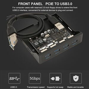 3.5 Inch Front Panel USB Hub, PCIE to USB 3.0 PC Front Panel Anti Interference for PC