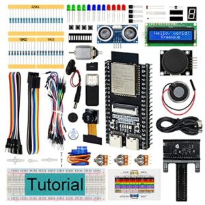 freenove super starter kit for esp32-s3-wroom (included) (compatible with arduino ide), onboard camera wireless, python c, 540-page detailed tutorial, 176 items, 76 projects