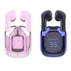 acefast wireless bluetooth earbuds pink