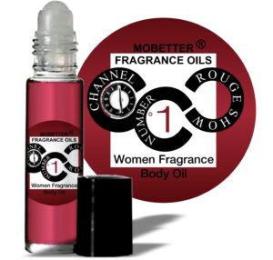 channel number 1 rouge show perfume body oil for women by mobetter fragrance oils