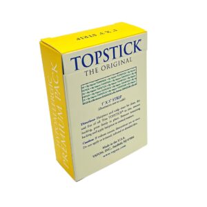 Vapon Topstick 1" X 3" - Clear Strips - New Hypoallergic Premium Pack - 120 Count