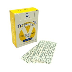 vapon topstick 1" x 3" - clear strips - new hypoallergic premium pack - 120 count