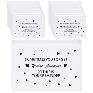 sotiff 60 pcs bulk inspirational gifts for women, inspirational makeup bags eva cosmetic toiletry bags thank you encouragement church gifts for friends mom coworker (awesome,8 x 6 inch)