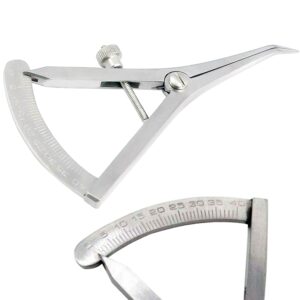 aaprotools stainless steel castroviejo caliper dental graduated 0-40mm angled 3.5"