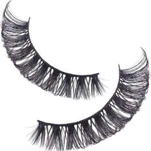 DALAETUS False Eyelashes, 10 Pairs Pack Russian Strip Lashes Natural Wispy Fluffy Lashes 3D Effect Fake Eyelashes