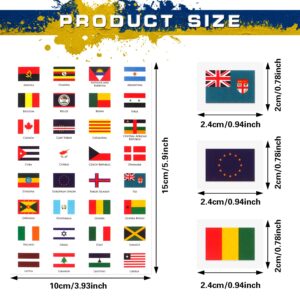 BENBO 384Pcs World Flag Stickers Flag Stickers Country Sticker Country Flags of The World Sticker 192 Countries Flag Stickers for School, Journal, Scrapbook