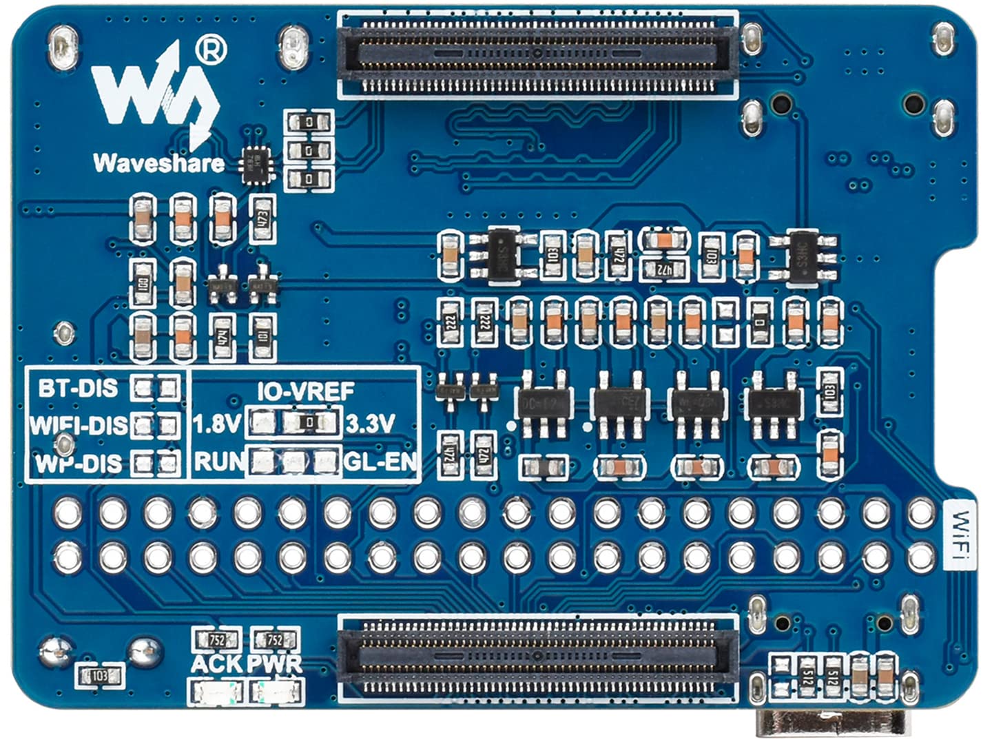 Nano Base Board (C) for Compute Module 4, Same Size as CM4, with Multiple Peripheral Interfaces Onboard 8MP Camera Module with 160°FOV