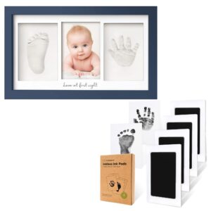 keababies baby hand and footprint kit and 4-pack inkless hand and footprint kit - personalized baby gifts - ink pad for baby hand and footprints - baby footprint kit - dog paw print kit,dog nose print