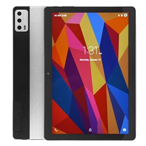 10.1 inch tablet for android11,silvery,talkable smart tablet 2.4/5g wifi,8+256gb memory,5+13mp dual camera,mt6592 octa core cpu,5800mah,gps,bt5.0