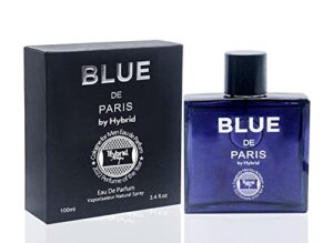 hybrid & company blue de paris for ceo men’s classic scent perfume eau de toilette spray 100 ml