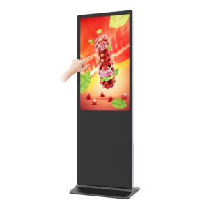 HUSHIDA 49 inch Windows System Commercial Floor-Standing Digital Signage Infrared Touch 1080p Full-View Display HD LCD Advertising Kiosk for Shopping Mall, Enterprise, Attractions