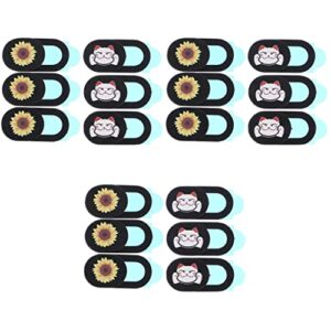 solustre 18 pcs for sticker cute shutter ultra phone thin lens webcam laptop slide cam tablet blocker adhesive camera cat web privacy computer ultra- covers smartphone ultra-thin cover