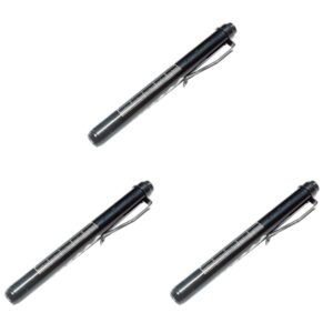 osaladi led pen light for doctors 3 pcs black pen clinic pupillary led gauge for pupil cavity nurses flashlight battery with examination portable pocket use lights without creative