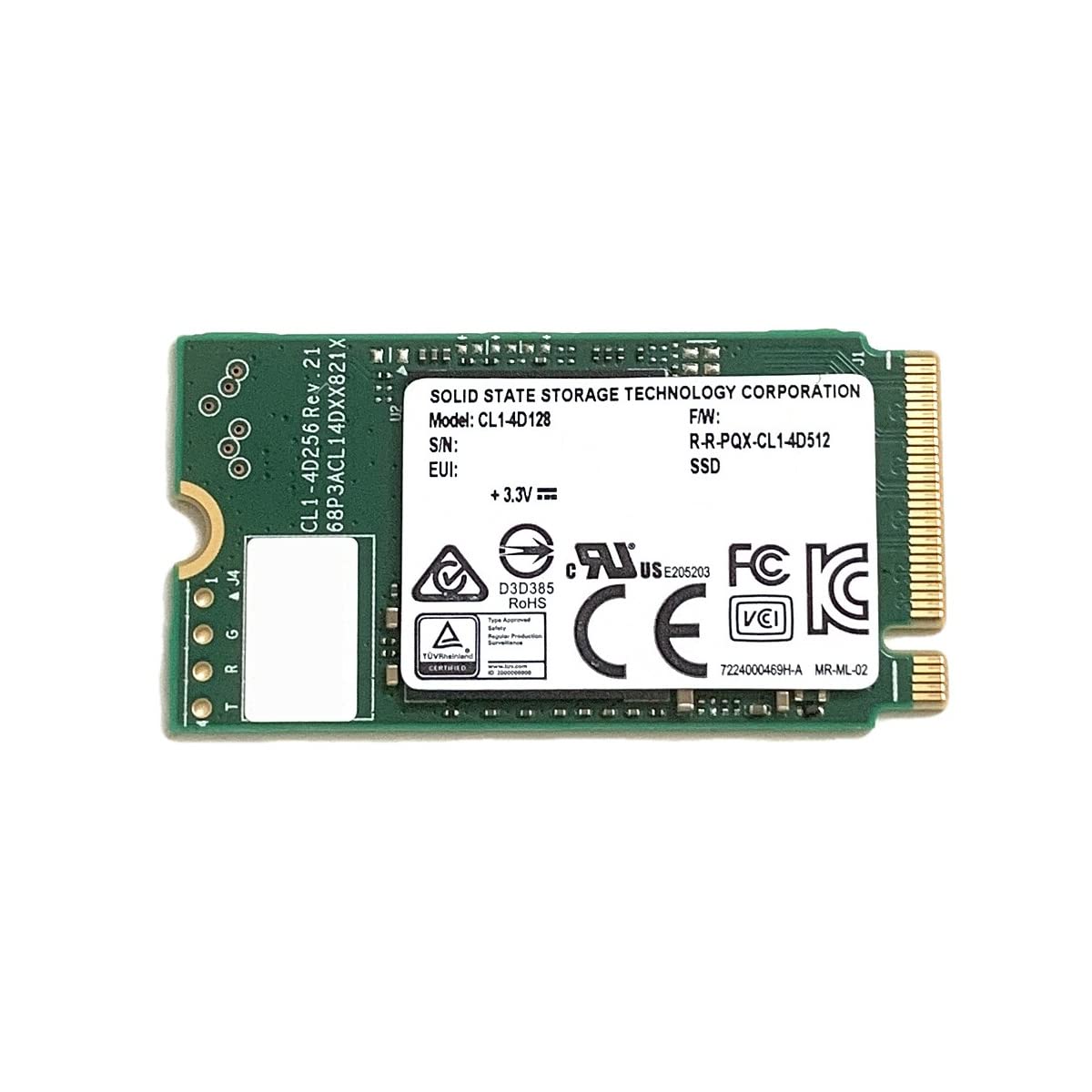 SSSTC SSD 128GB M.2 2242 42mm NVMe PCIe Gen3 x4 CL1-4D128 Solid State Drive TCG AES for Dell HP Lenovo and Other Systems