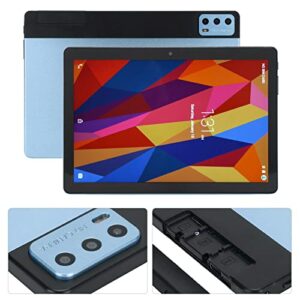 HD Tablet, 8GB RAM 256GB ROM Blue 10.1in Tablet 5800mAh Rechargeable 1920x1200 for Online Video (US Plug)