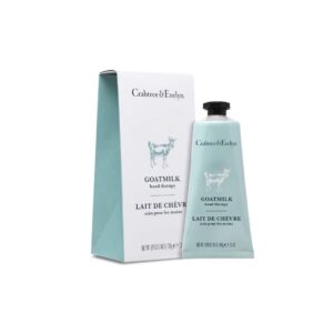 Crabtree & Evelyn Goat Milk Hand Therapy Cream, 3.5 oz - Moisturizer for Dry Skin