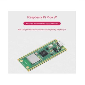 waveshare Pre-Soldered Raspberry Pi Pico W Microcontroller Board Basic Kit,Built-in WiFi,Supports 2.4/5 GHZ Wi-Fi 4,Based On RP2040 Dual-Core Processor