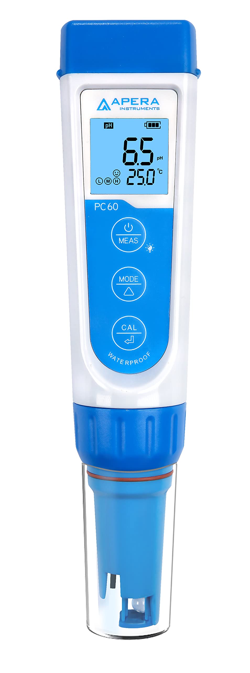 Apera Instruments, LLC-AI481 TN400 Portable Turbidity Meter & AI316 Premium Series PC60 5-in-1 Waterproof pH/EC (Conductivity) /TDS (ppm) /Salinity (PPT) /Temp. Multi-Parameter Pocket Tester Kit