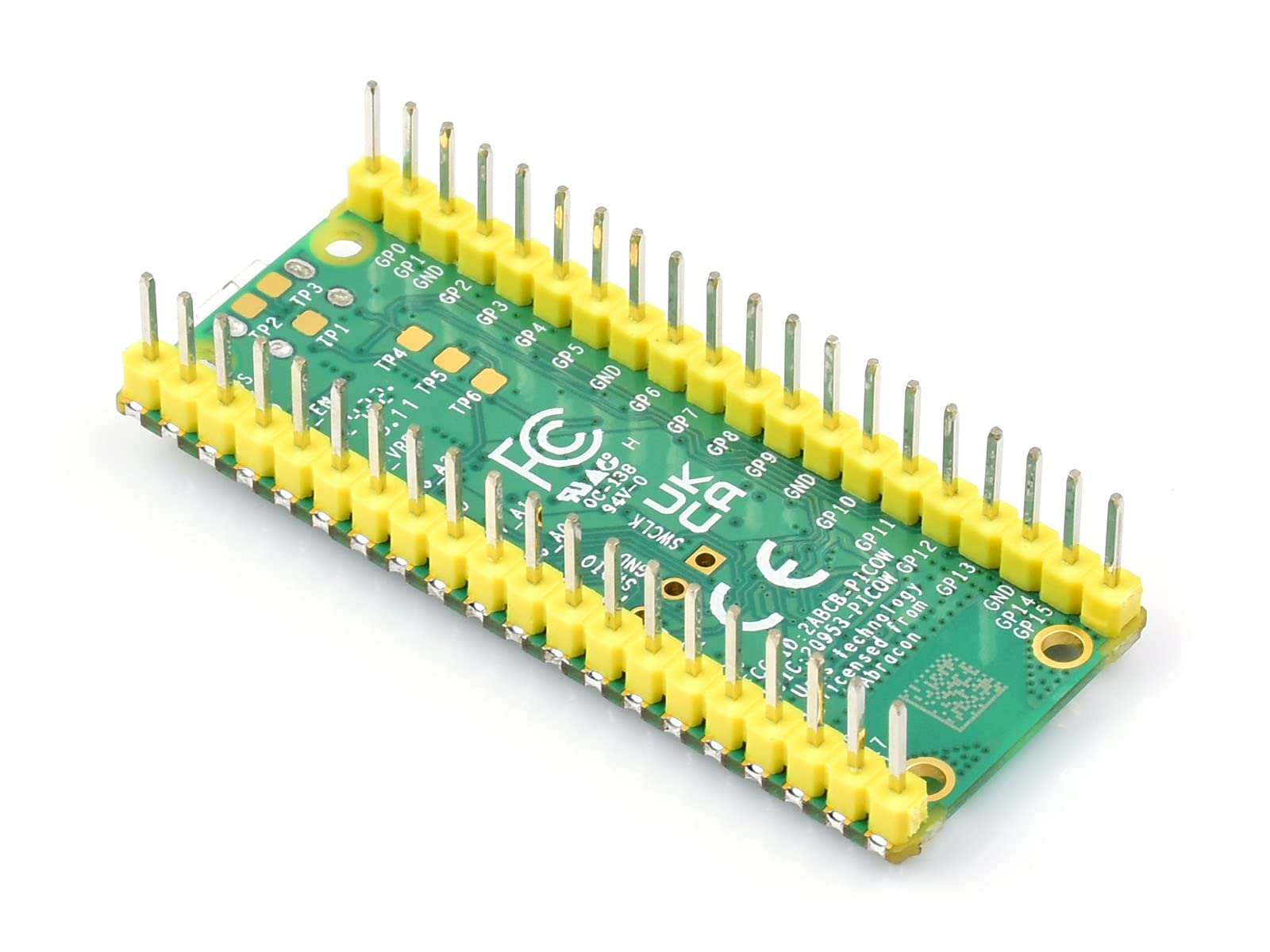 waveshare Pre-Soldered Raspberry Pi Pico W Microcontroller Board Basic Kit,Built-in WiFi,Supports 2.4/5 GHZ Wi-Fi 4,Based On RP2040 Dual-Core Processor