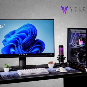 Velztorm Lux Gaming & Entertainment Desktop PC (AMD Ryzen 9 5950X 16-Core, 128GB RAM, 8TB PCIe SSD, GeForce RTX 4080 Super 16GB, WiFi, HDMI, USB 3.2, USB 3.1, Display Port, USB 3.0, White, Win10P)