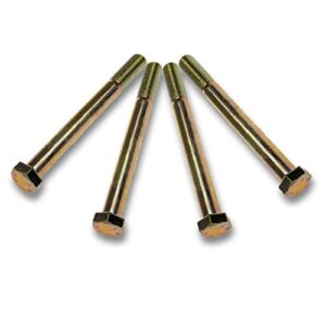 cap screw | hex head | 4 pieces | grade 8 | 1/2-13 x 5 in. | gold | steel