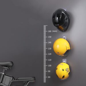 YANGZHI 2Pcs Adult Bike Helmets Rack Helmet Holder Hanger Rack Wall Mounted Equestrian Helmet Storage Rack Punch Free Electric Helmet Rack Motorcycle Helmet Holder Hook