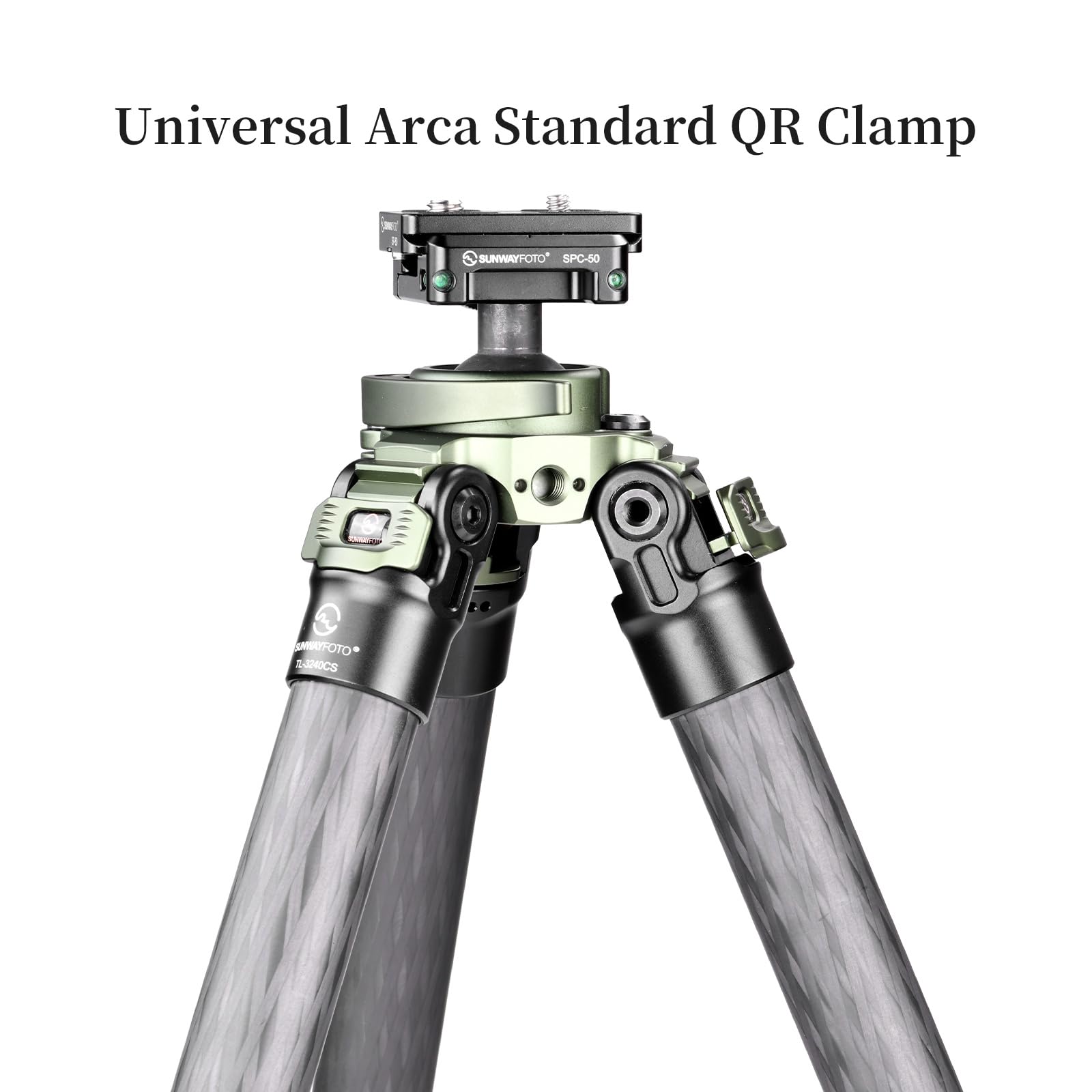 SUNWYAFOTO TL3240CS-P Hunting Tripod for Shooting Rifle Stand Carbon Fiber