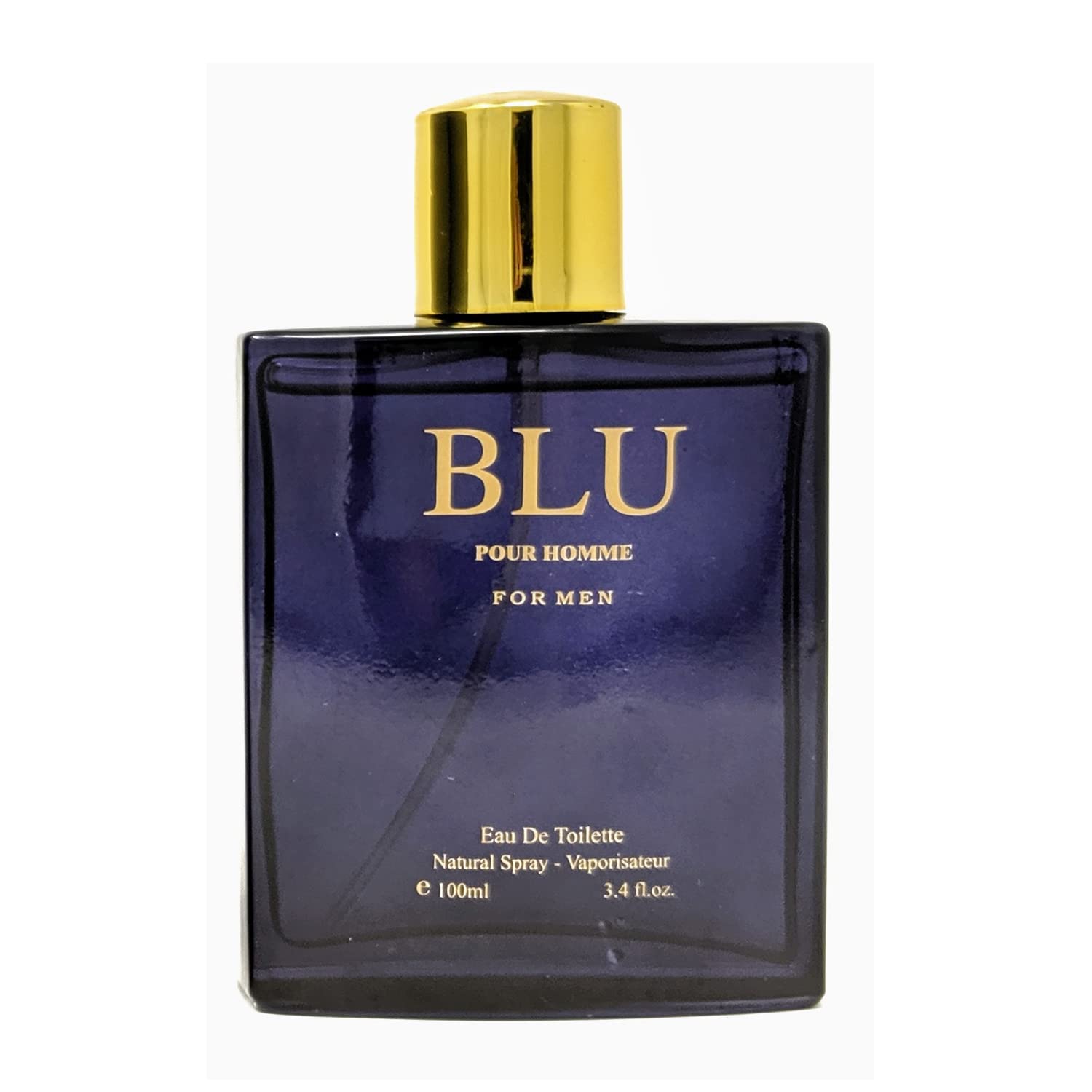 META-BOSEM Blu Pour Homme, Men's Cologne Eau de Toilette Natural Spray - Citrusy and Musky - Great Holiday Gift - for All Day Use - a Classic Bottle, 3.4 Fluid Ounce/100Ml