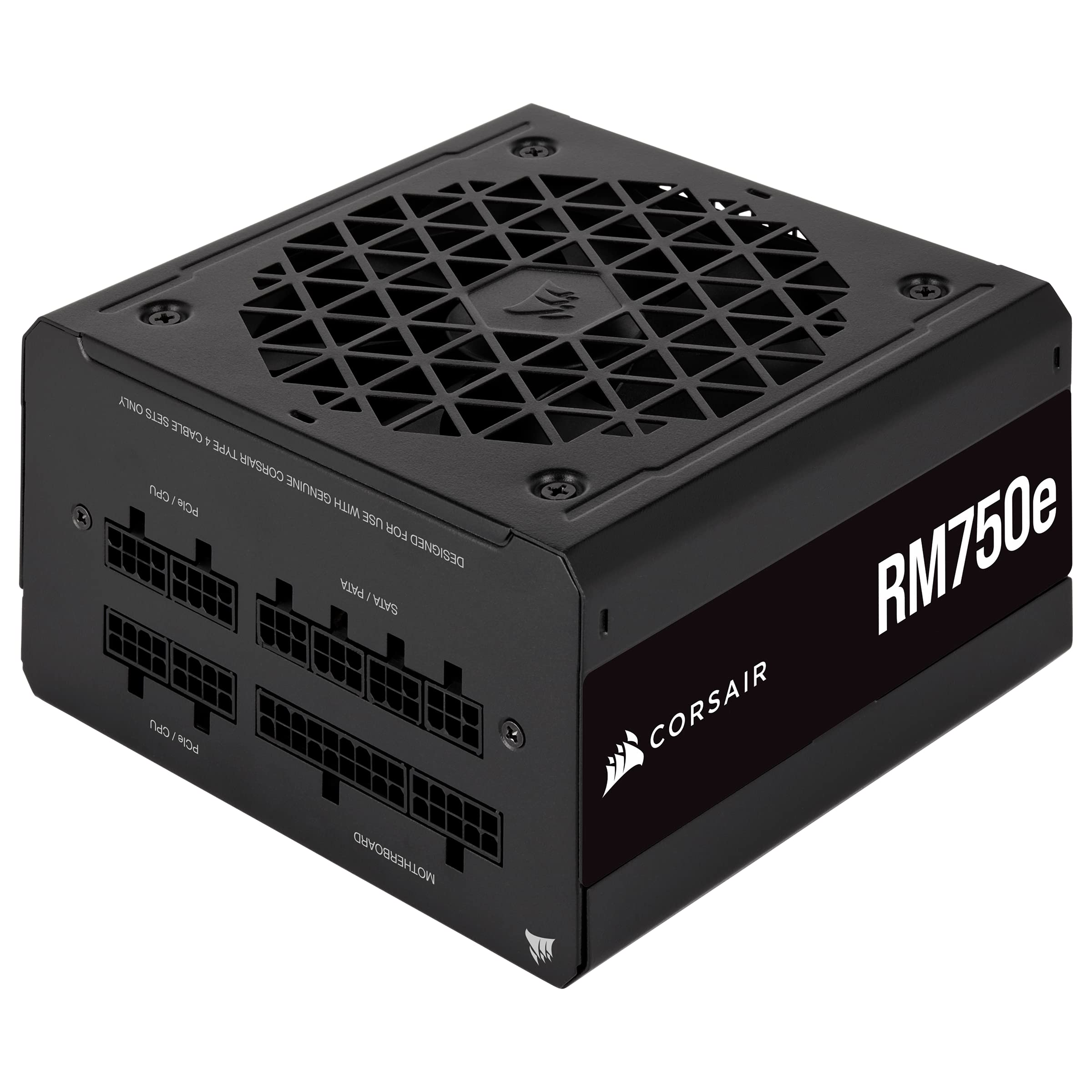 Corsair RM750e Fully Modular Low-Noise ATX Power Supply - Dual EPS12V Connectors - 105°C-Rated Capacitors - 80 Plus Gold Efficiency - Modern Standby Support - Black