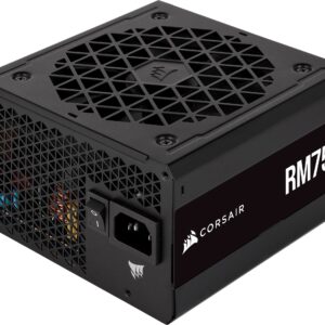 Corsair RM750e Fully Modular Low-Noise ATX Power Supply - Dual EPS12V Connectors - 105°C-Rated Capacitors - 80 Plus Gold Efficiency - Modern Standby Support - Black