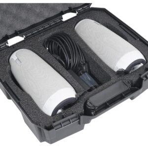 Case Club Double Meeting Owl Carry Case - Travel & Storage Case Fits x2 Meeting Owl Standard, Pro, 2 or 3 - Pre-Cut Foam is Ready to Go Out of the Box - Holds Expansion Mic, Cords & Accessories