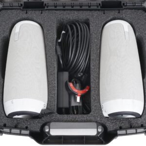 Case Club Double Meeting Owl Carry Case - Travel & Storage Case Fits x2 Meeting Owl Standard, Pro, 2 or 3 - Pre-Cut Foam is Ready to Go Out of the Box - Holds Expansion Mic, Cords & Accessories