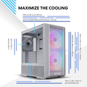 LIAN LI LANCOOL 216 E-ATX PC Case, Airflow Focus RGB Gaming Computer Case with All-Around Mesh Panels, 2x160mm & 1x140mm PWM Fans Pre-Installed and Innovative Rear PCIe Fan Bracket Chassis (Black)