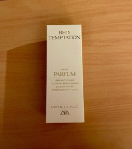 zara red temptation edp 80 ml (2.71 fl. oz) notes of precious saffron and coriander, bitter orange