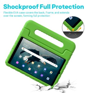 Thoreta Kids Case for LG G Pad 5 10.1 FHD Tablet 2019 Released, Shockproof Lightweight Sturdy Protection Cover with Convertible Handle Stand, Model: LM-T600/LM-T605, Green