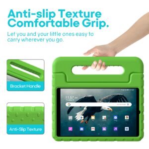 Thoreta Kids Case for LG G Pad 5 10.1 FHD Tablet 2019 Released, Shockproof Lightweight Sturdy Protection Cover with Convertible Handle Stand, Model: LM-T600/LM-T605, Green