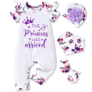 hintina preemie premature baby girl the princess has arrived romper outfits spring summer clothes set premie