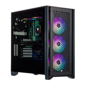 velztorm armix custom built gaming desktop pc (amd ryzen 9 7900x 12-core, geforce rtx 4080 16gb, 64gb ddr5 4800mhz ram, 1tb pcie ssd + 2tb hdd (3.5), wifi, usb 3.2, hdmi, bluetooth, win 10 home)