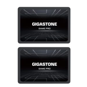 gigastone sata ssd 512gb (2-pack) 2.5 inch ssd 530mb/s upgrade laptop pc memory and storage ps4 hdd replacement 2.5" internal solid state hard drives sata iii slc cache 3d nand game pro performance